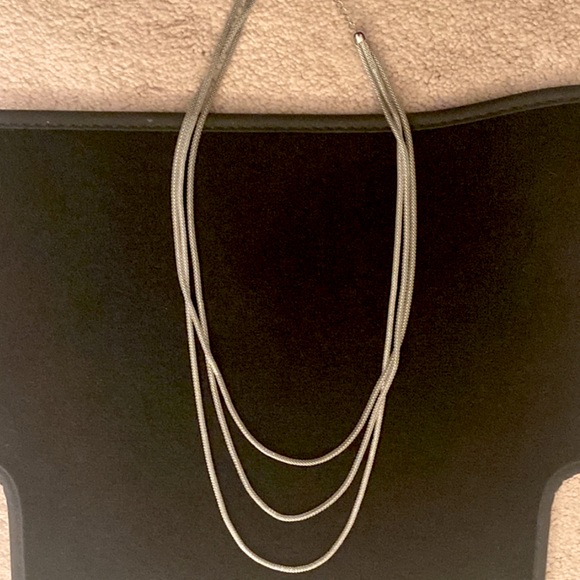 Nordstrom | Jewelry | Three Strand Tiered Silver Mesh Necklace | Poshmark